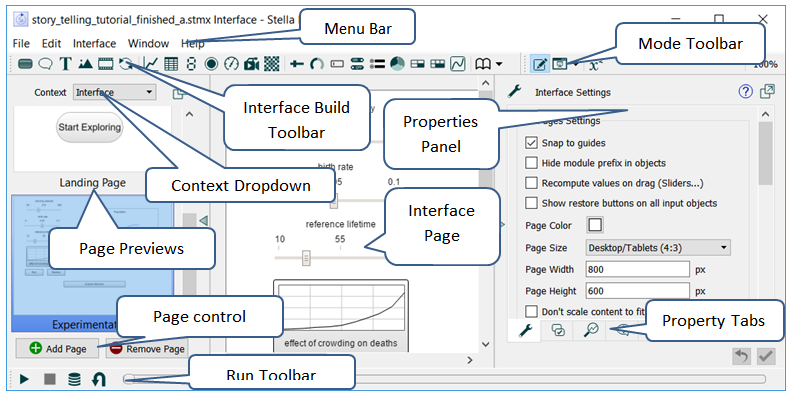 The Interface Window